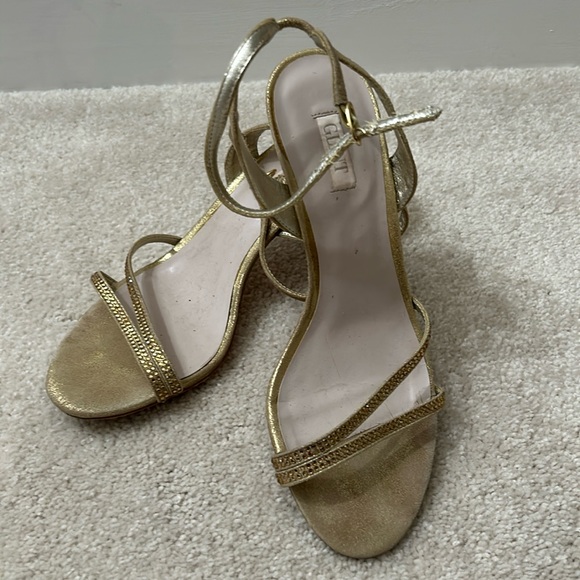 Glint | Shoes | Glint Gold Strappy Sandals Size 7 2 | Poshmark